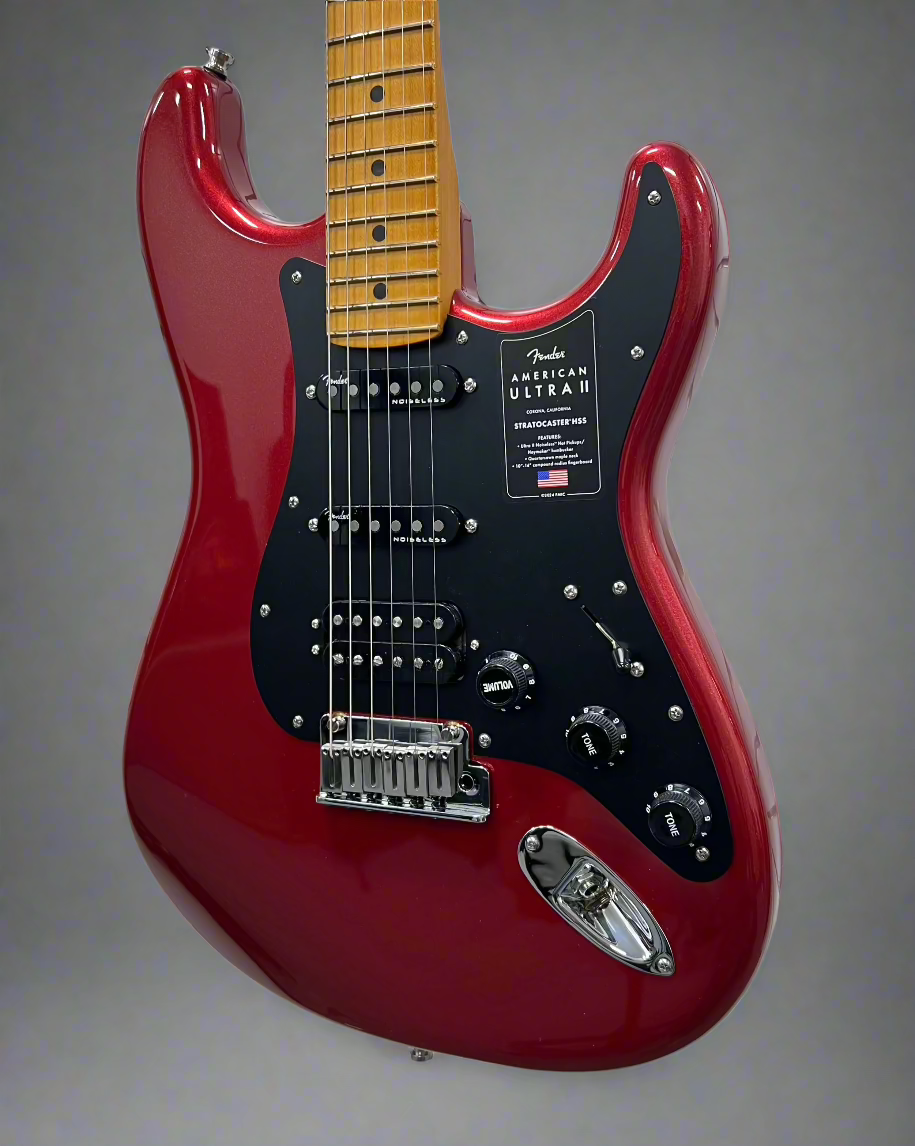 American Ultra II Stratocaster® HSS Maple Fingerboard Sinister Red ...