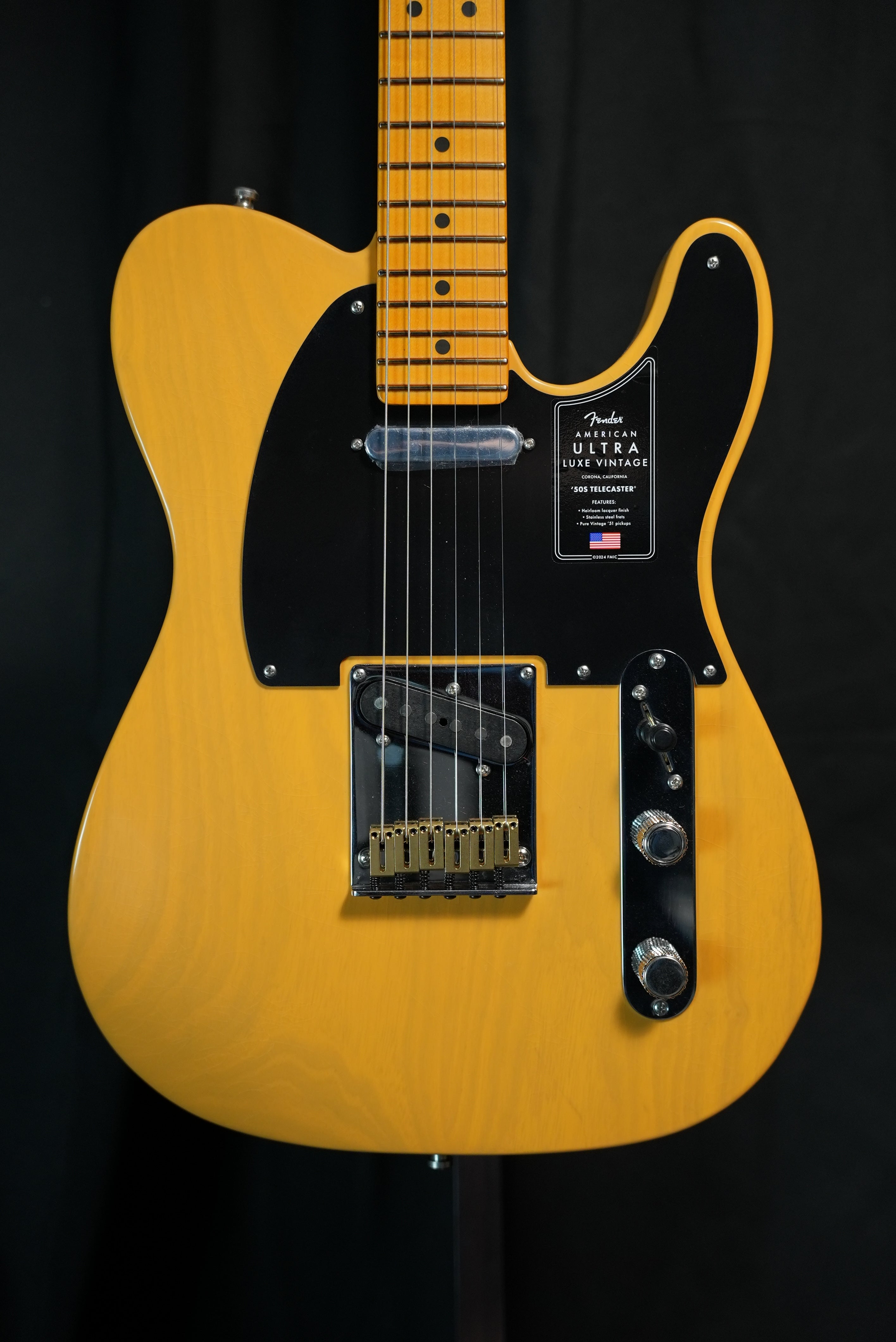 Fender American Ultra Luxe ’50s Telecaster – Butterscotch Blonde | Vera ...
