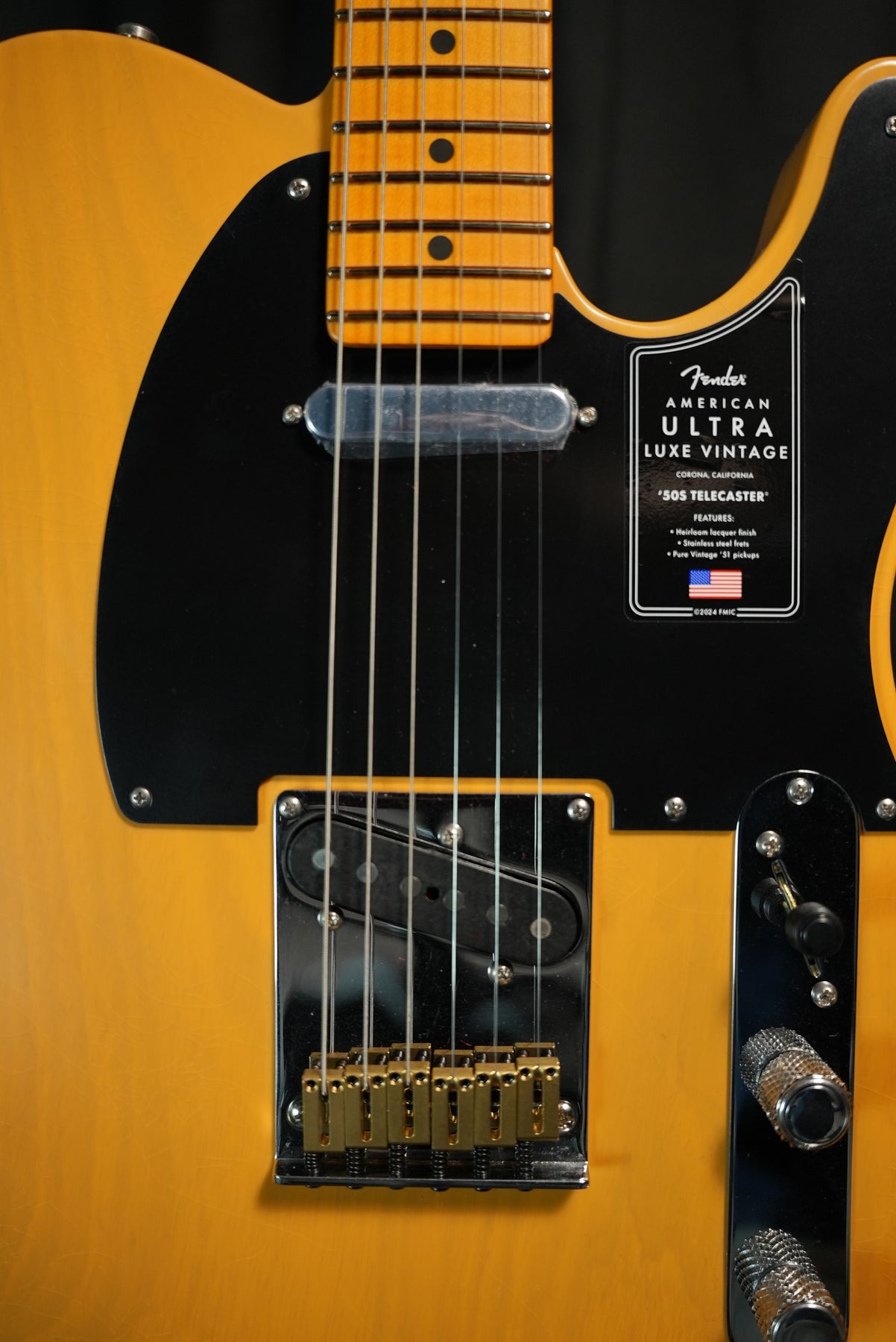 Fender American Ultra Luxe ’50s Telecaster – Butterscotch Blonde | Vera ...