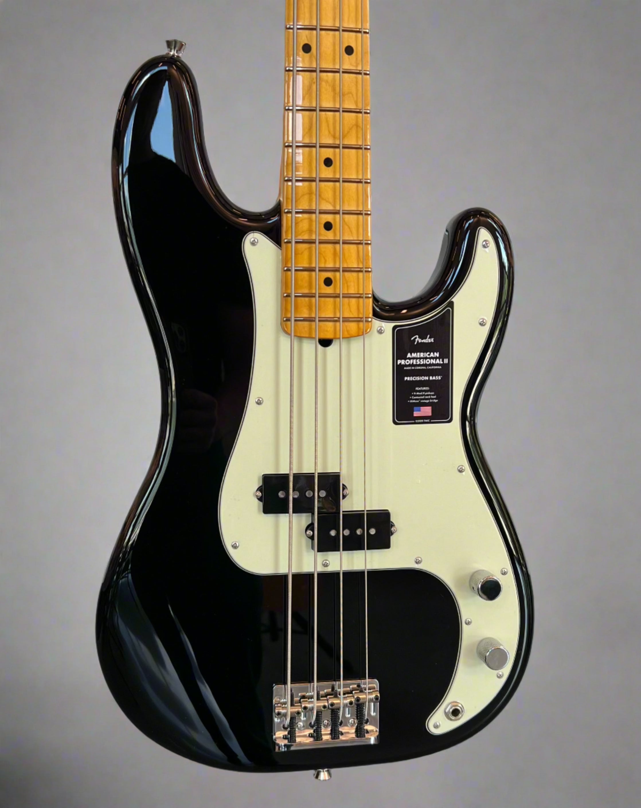 American Professional II Precision Bass® Black – VERA Guitars